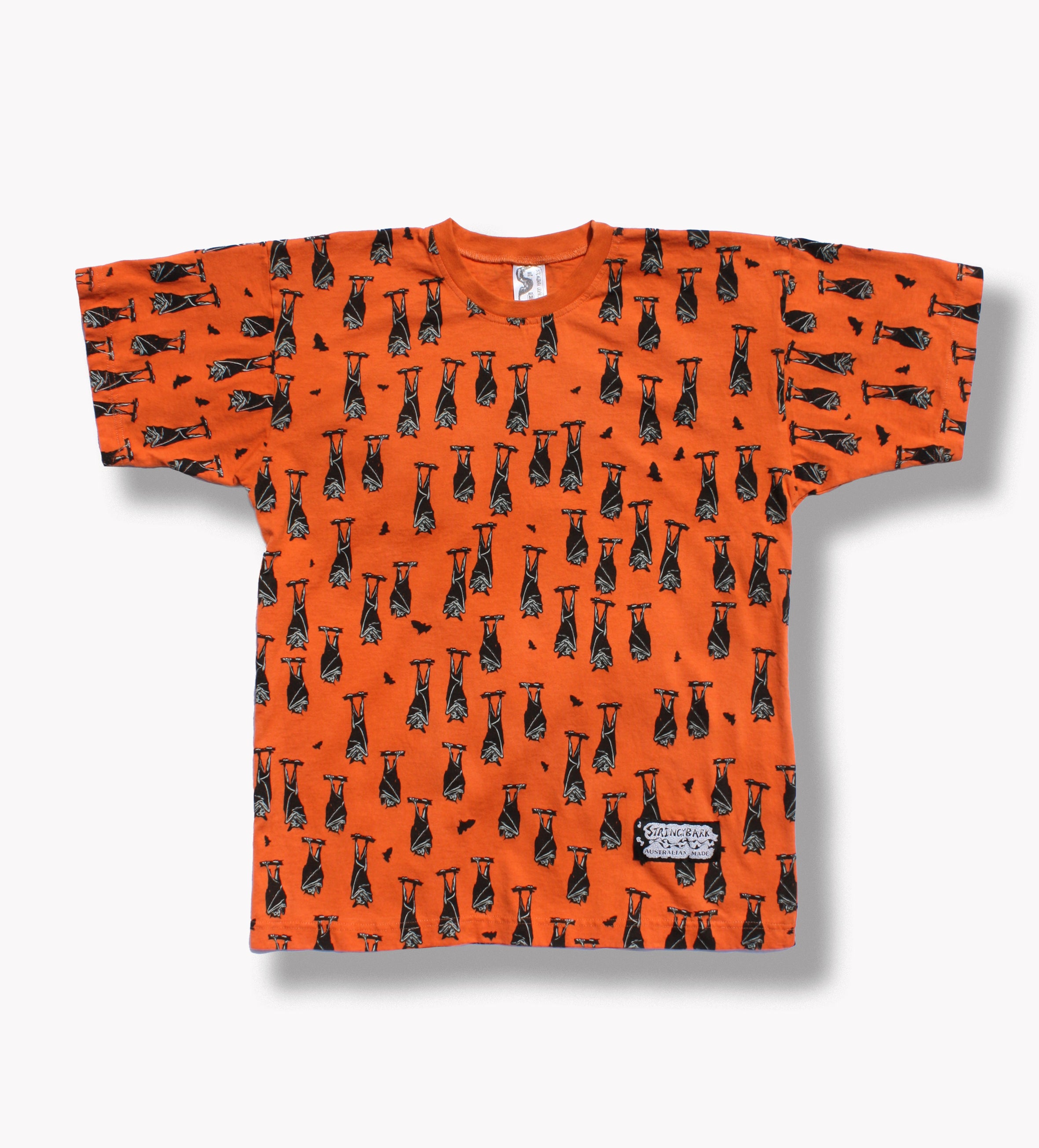 FLYING FOX FRUIT BAT UNISEX T-SHIRT in Sunset Orange – Stringybark Graphics